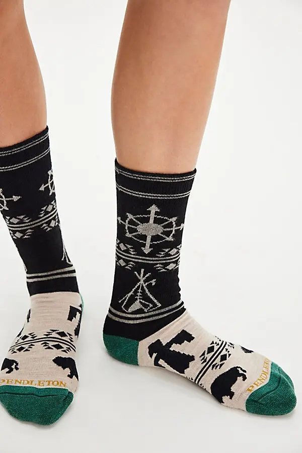 Pendleton Navigator Merino Wool Socks - Black