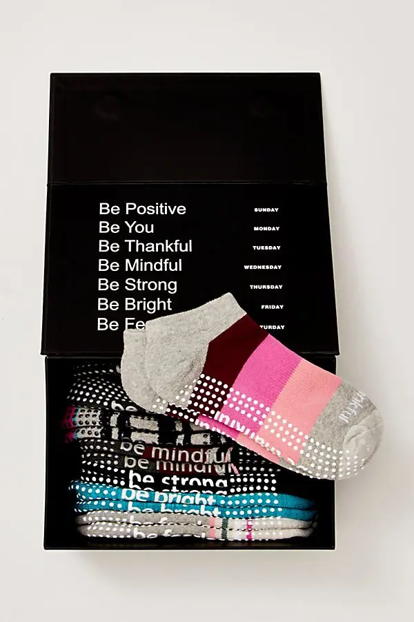 STICKY BE SOCKS Mantra Socks Box Set - Colorful