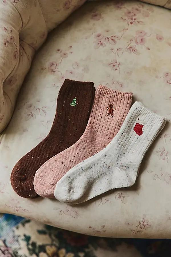 Free People Holiday Heritage Sock Pack - Fireside Trio