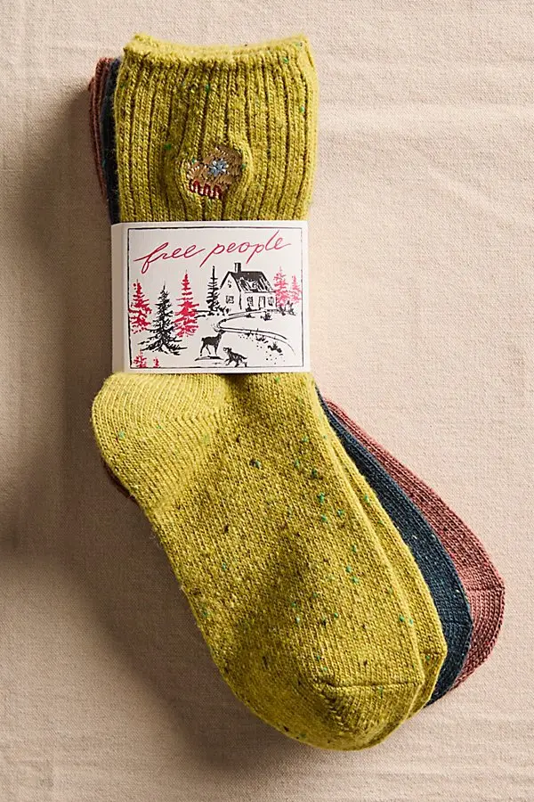 Free People Holiday Heritage Sock Pack - Frosted Trio
