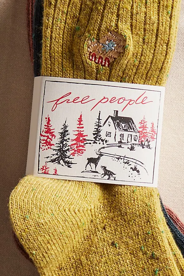 Free People Holiday Heritage Sock Pack - Frosted Trio