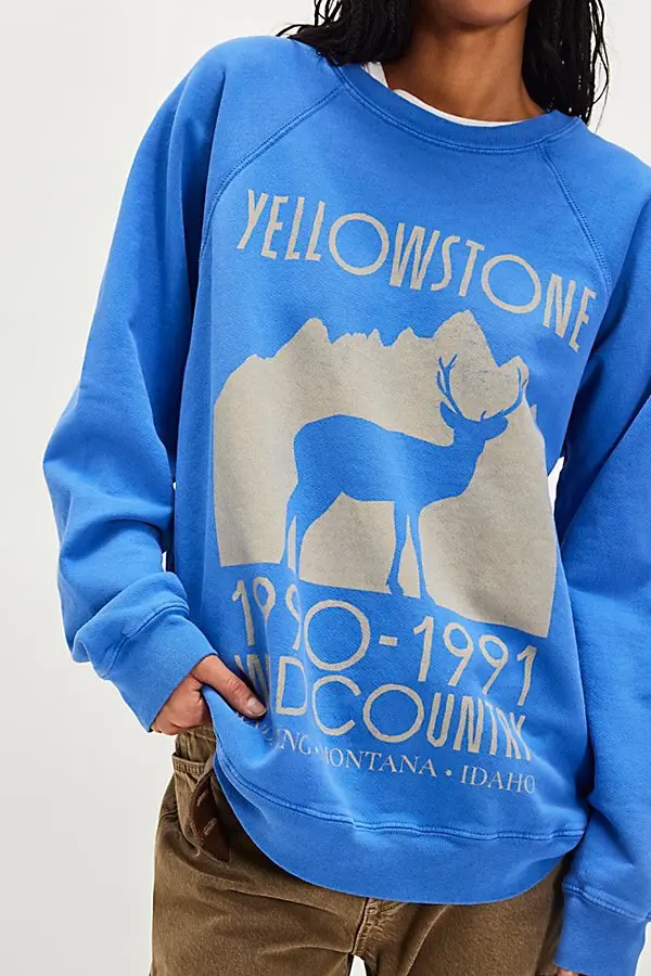 The Original Retro Brand Great Escape Pullover - Amparo Blue