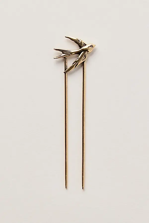 Free People Novelty Animal Hair Pin - Bird
