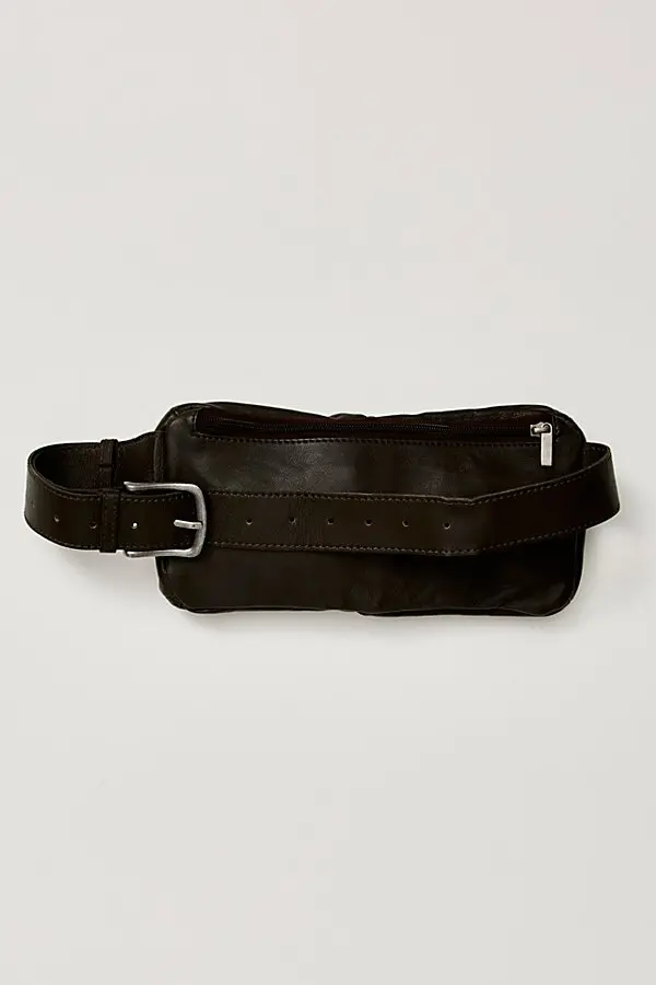 Free People Pinto Pocket Leather Belt