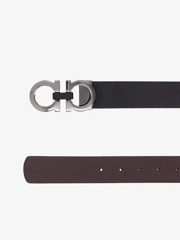 FERRAGAMO Reversible Leather Belt