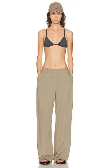 ST. AGNI Triangle Bikini Top - Graphite