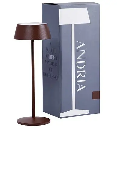 The Favorites Andria Rechargeable Table Light - Rust