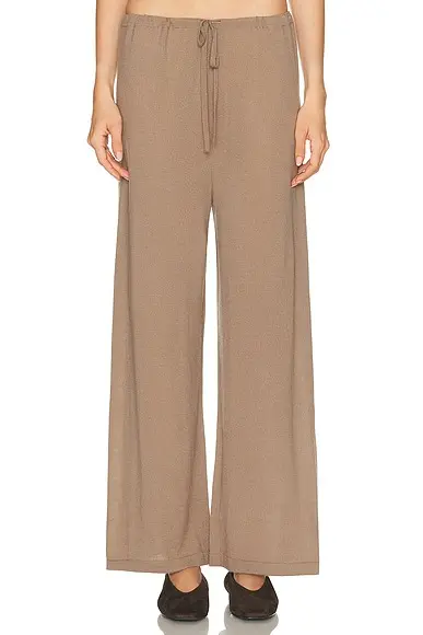 Enza Costa Tissue Cashmere Drawcord Pant
