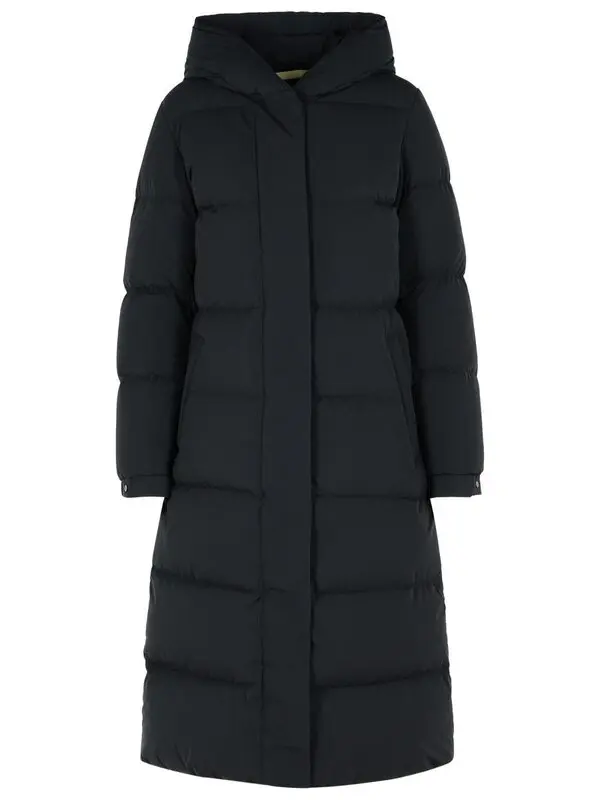 Woolrich Cloud Madison Long Polyamide Blend Down Jacket - Black