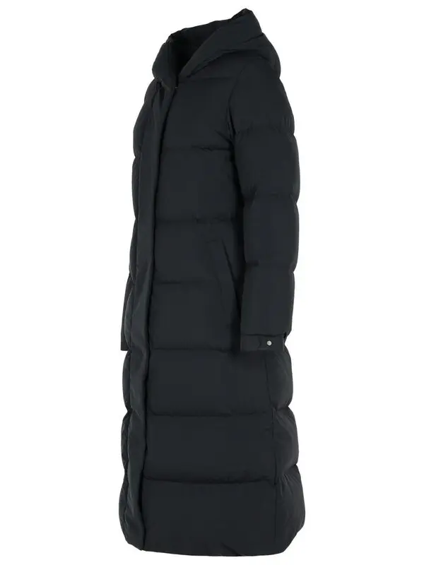 Woolrich Cloud Madison Long Polyamide Blend Down Jacket - Black