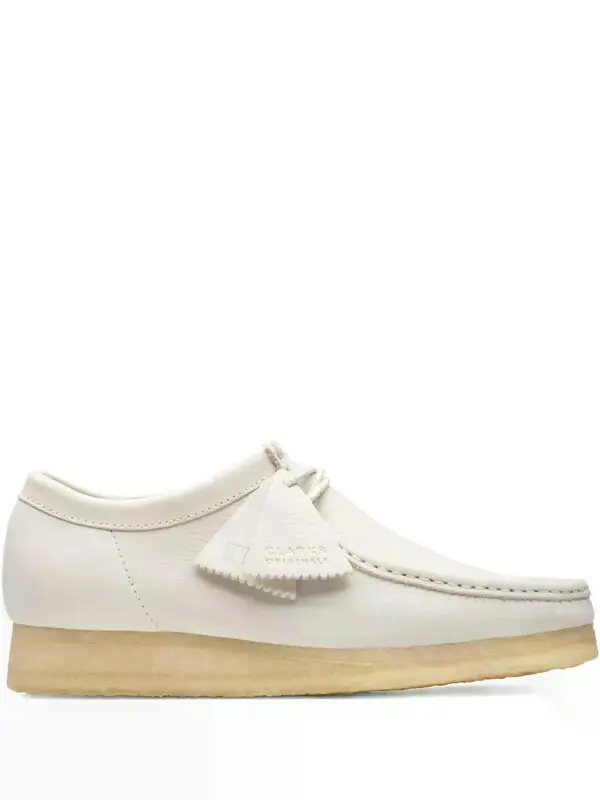 Clarks Wallabee Leather Boots - White