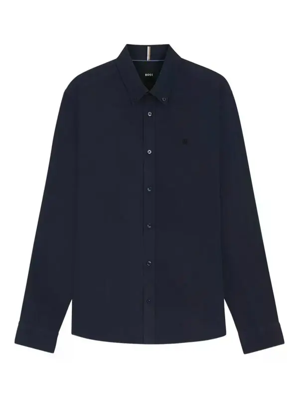 BOSS Long-sleeve Button-down Shirt - Blue
