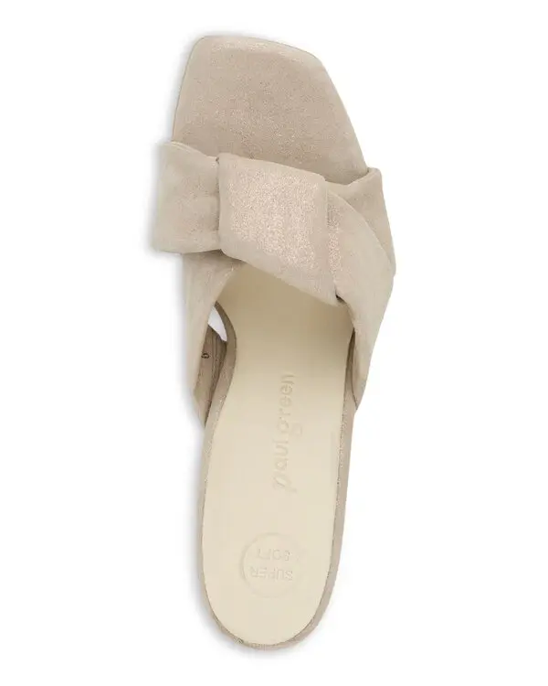 Paul Green Delight Suede Sandals - Cachemire Metallic Suede