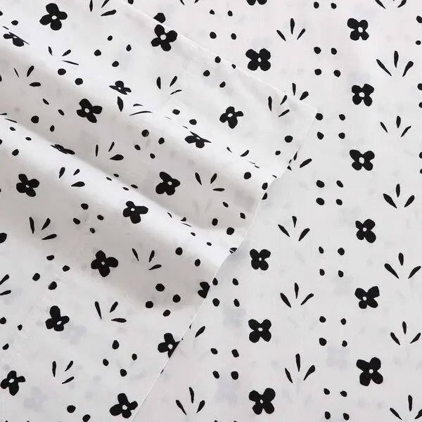 Marimekko Kukkaketo Cotton Percale Four Piece Sheet Set, King