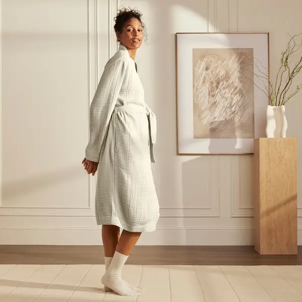 BOLL & BRANCH Dream Robe - Grey