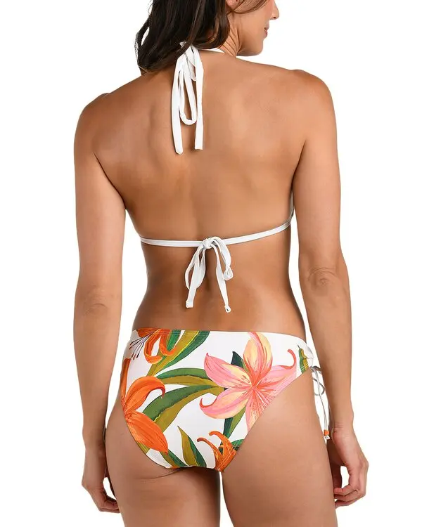 La Blanca Jungle Blossoms Halter Bra Bikini Top - Multi