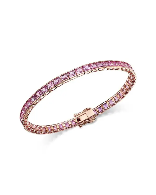 Bloomingdale'S Pink Sapphire Bracelet In 14k Rose Gold - Pink/rose