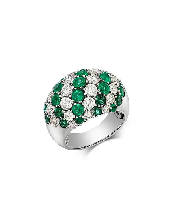 Bloomingdale'S And Diamond Ring - Emerald