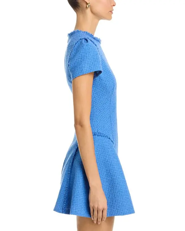 MILLY Samara Boucle Mini Dress - Blue