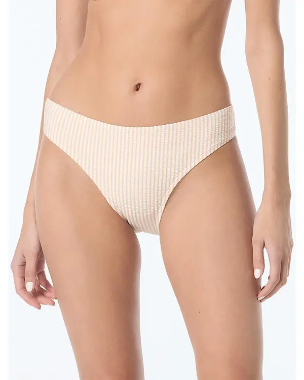 Kate Spade New York High Cut Bikini Bottom - Light Canteloupe