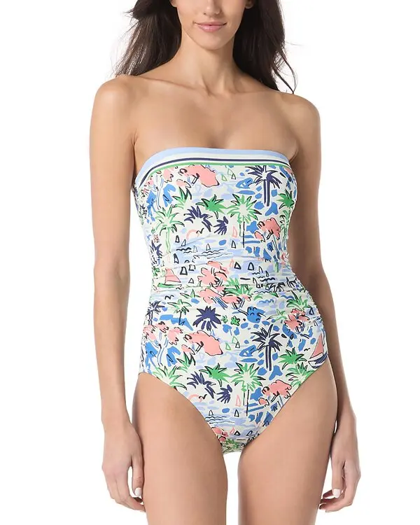 Kate Spade New York Bandeau One Piece Swimsuit - Multi