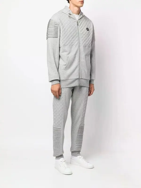 Philipp Plein Quilted Cotton Tracksuit Set