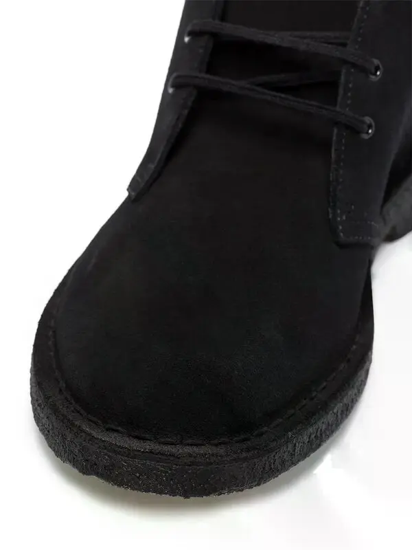 Clarks Suede Desert Boots - Black