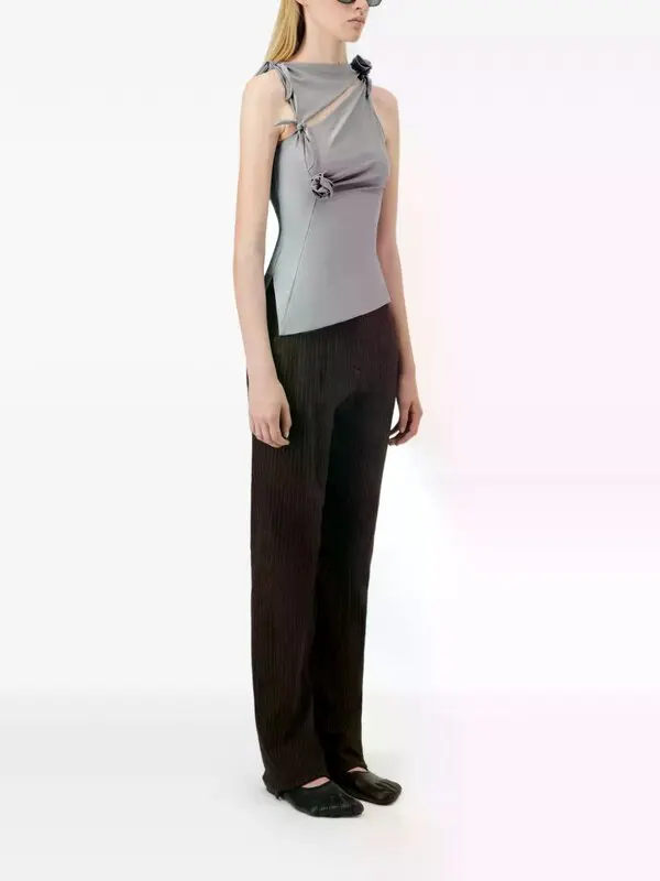 Coperni Knotted Flower Top - Grey