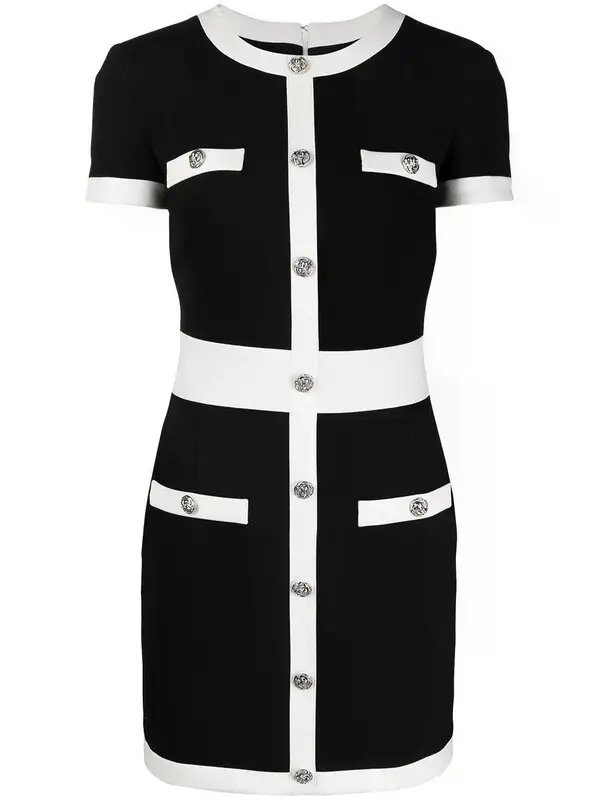 Philipp Plein Contrast-trim Mini Dress