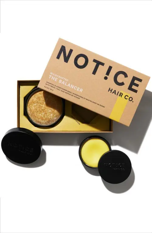 NOTICE HAIR CO. Balancer Shampoo & Conditioner Bar Travel Set - N/a