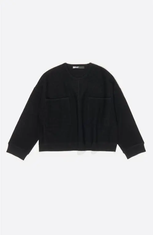 Bimba Y Lola Wool Boxy Cropped Top