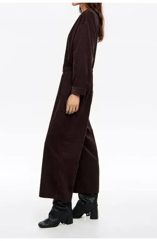 Bimba Y Lola Ankle-length Jumpsuit With Adjustable Waist