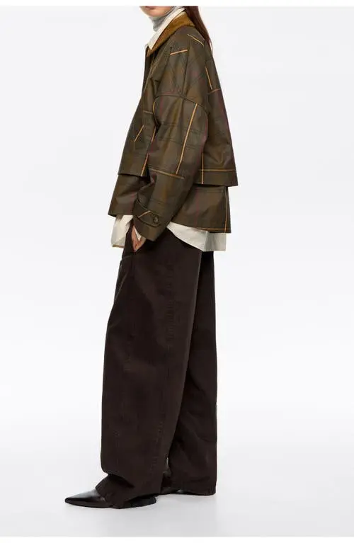 Bimba Y Lola Checked A-line Trench