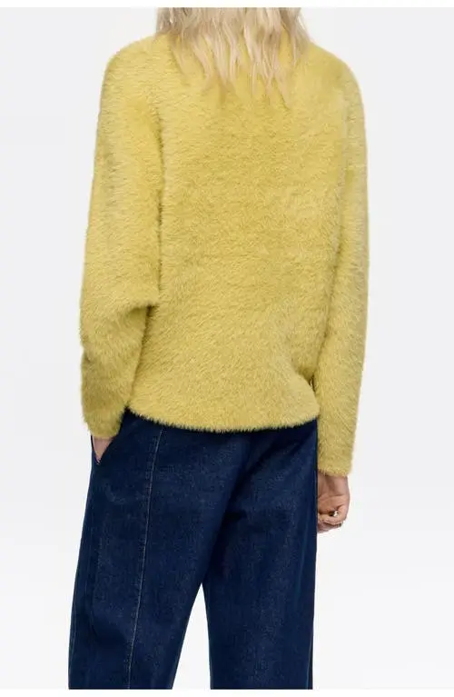 Bimba Y Lola Fur High Neck Sweater