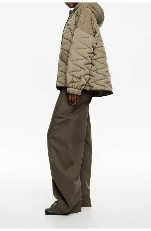 Bimba Y Lola Padded Jacket With Hood - Light Khaki