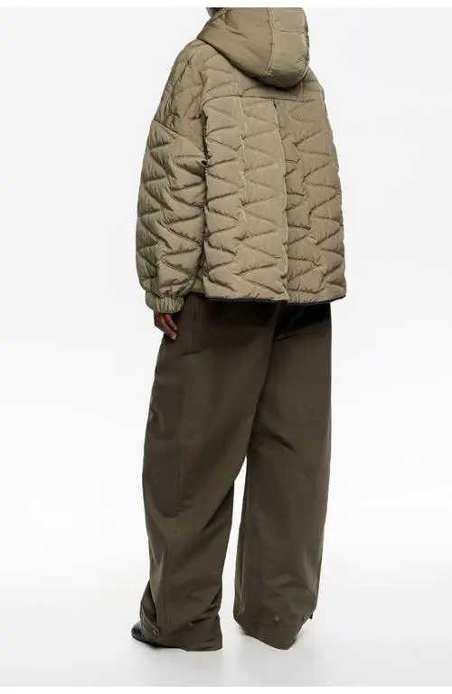 Bimba Y Lola Padded Jacket With Hood - Light Khaki