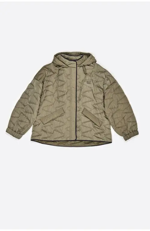 Bimba Y Lola Padded Jacket With Hood - Light Khaki