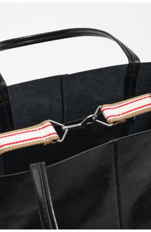 Bimba Y Lola Large Leather Shopper Bag