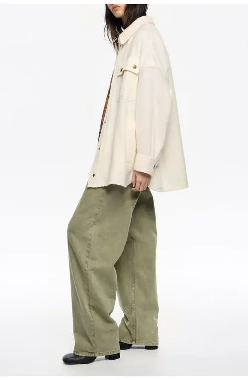 Bimba Y Lola Oversize Wool Overshirt