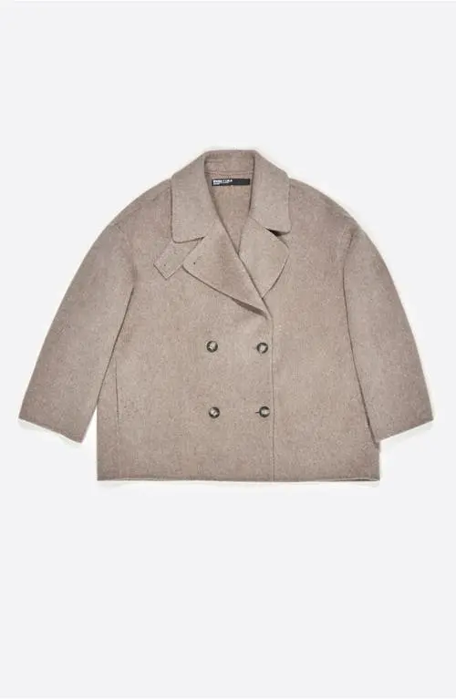Bimba Y Lola Short Double-face Jacket - Taupe