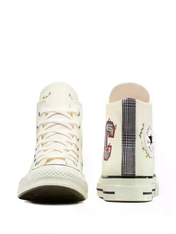 CONVERSE Chuck 70 Floral-embroidered Sneakers - Neutrals