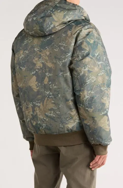 Carhartt Work In Progress Water Repellent Active Cold Padded Nylon Jacket - Camo Combi