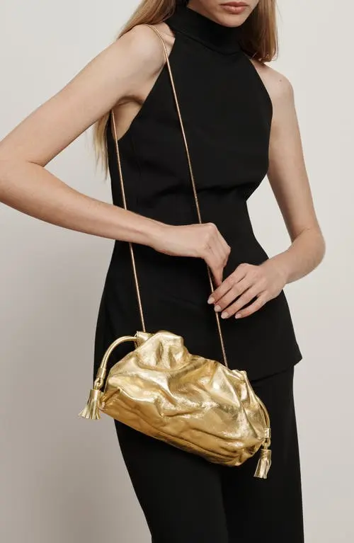 Veronica Beard Small Metallic Stash Bag