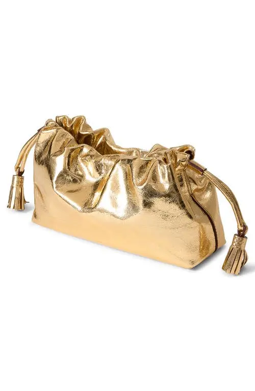 Veronica Beard Small Metallic Stash Bag