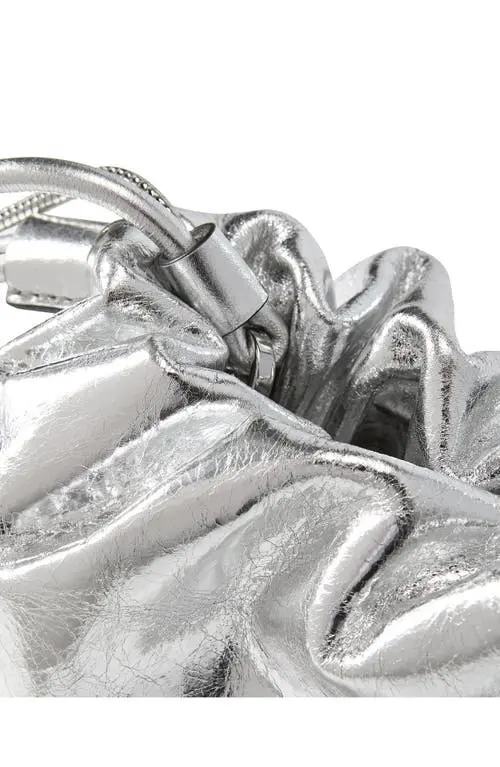 Veronica Beard Small Metallic Stash Bag - Silver