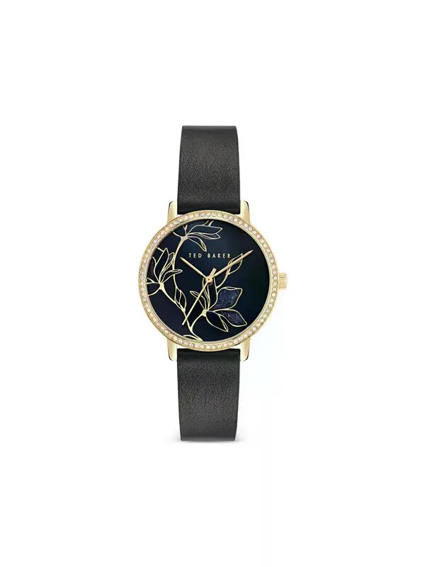 Ted Baker London Keythlin Floral-detail 36mm Watch - Black