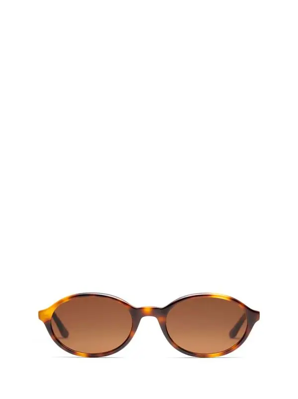 PETER AND MAY Oval Sunglasses - Havana / Brown