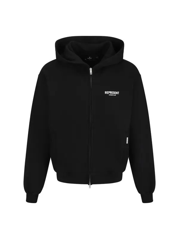 REPRESENT Cotton Hoodie - Black