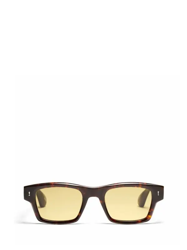 PETER AND MAY Rectangular Sunglasses - Tortoise / Light Khaki