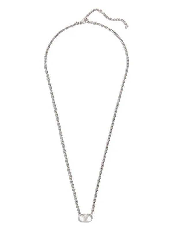 Valentino Garavani Vlogo Signature Necklace - Silver